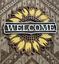 Welcome Sunflower | Blessed Woodworks