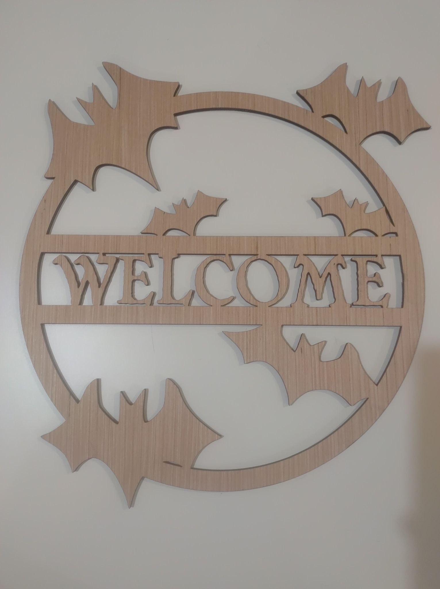 Welcome Round With Bats | Blessed Woodworks
