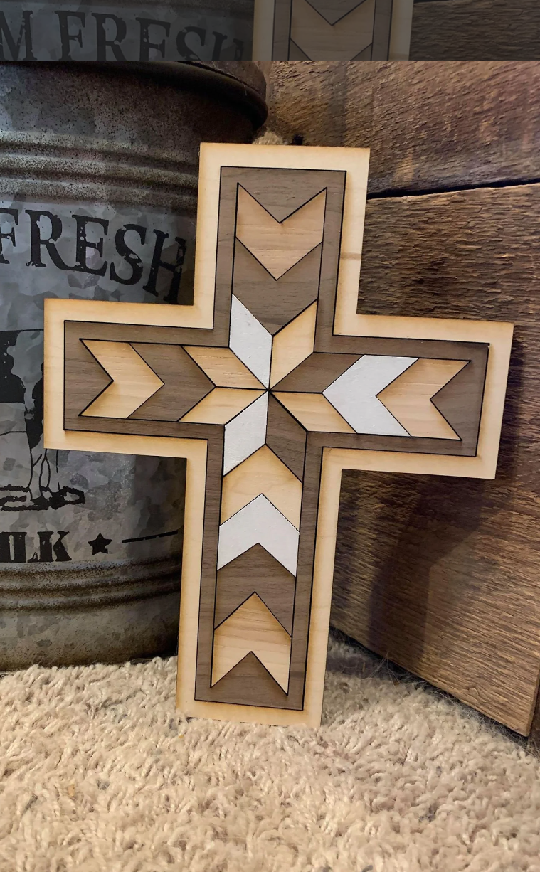 Barn Quilt Cross | Blessed Woodworks