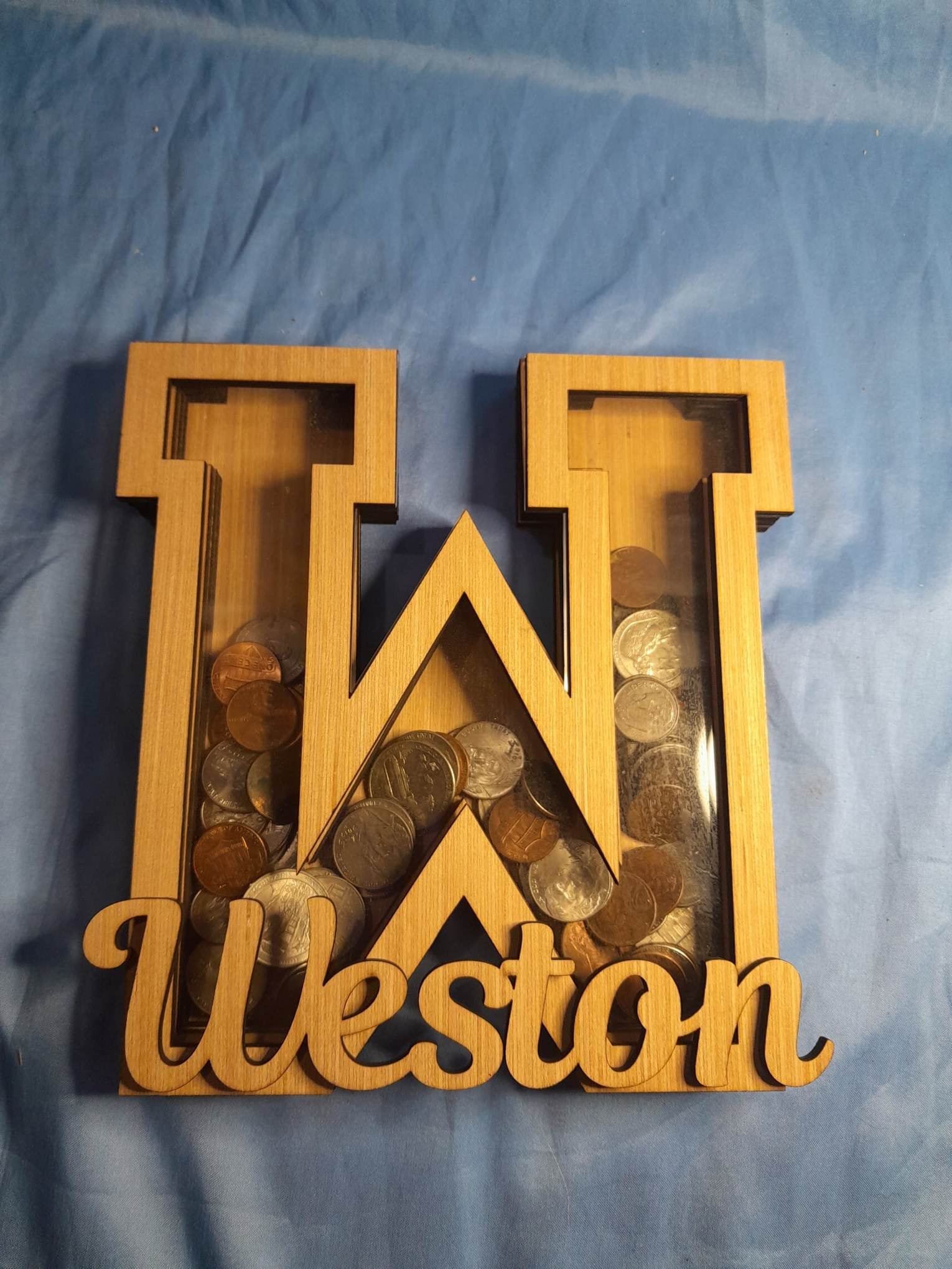 Initial Bank Personalized | Blessed Woodworks