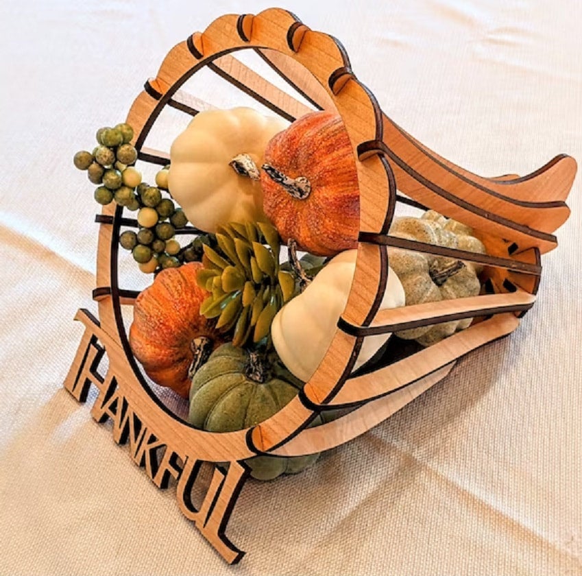 Cornucopia Centerpiece | Blessed Woodworks